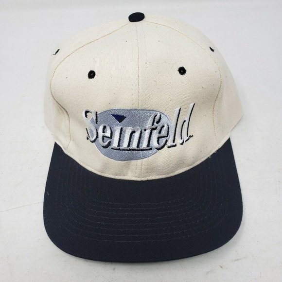 Vintage | Accessories | Vintage Seinfeld Snapback Hat Cap Pinstripe ...
